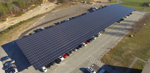 Massachusetts School's Solar Canopy Completed -- Environmental Protection